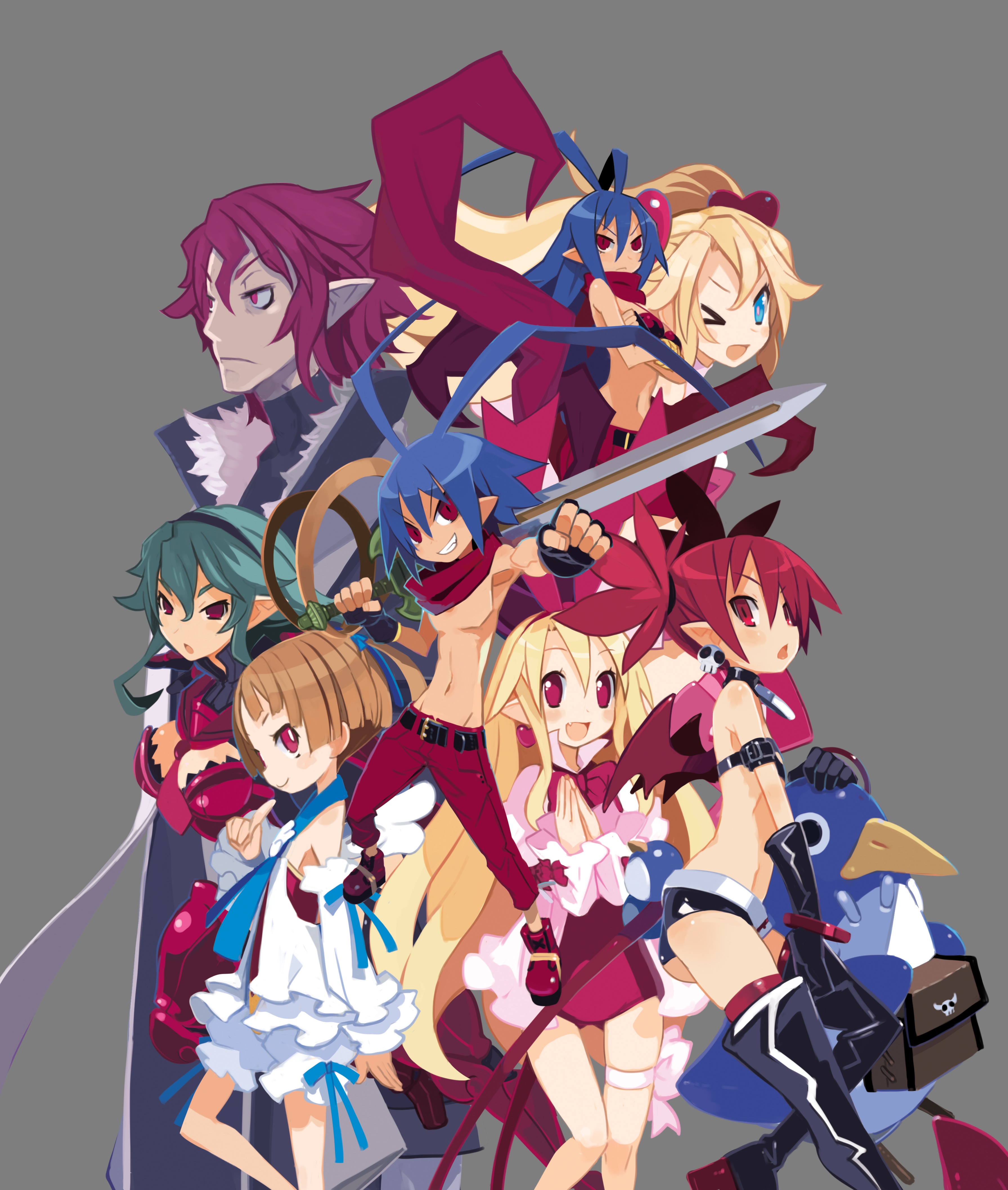 harada takehito disgaea disgaea d2 etna flonne laharl laharl-chan ...